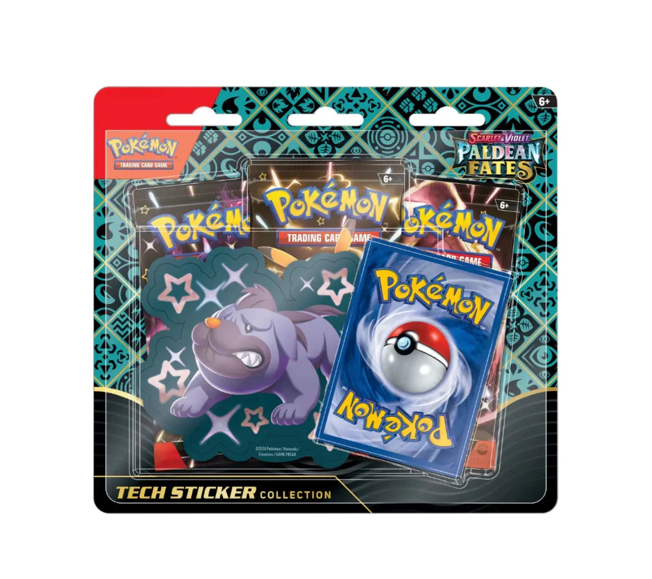 Pokemon Paldean Fates Tech Sticker Collection Maschiff (Pre Order ...
